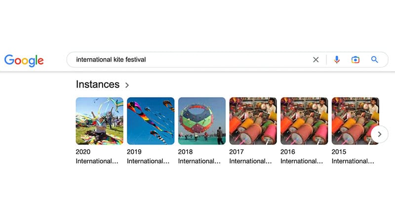Google Search Instances: For Recurring Events & Festivals