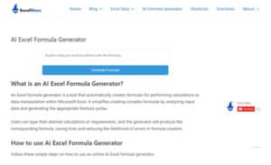 15 Best Free AI Excel Formula Generators