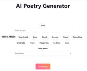 14 Best Artificial Intelligence Poem Generators