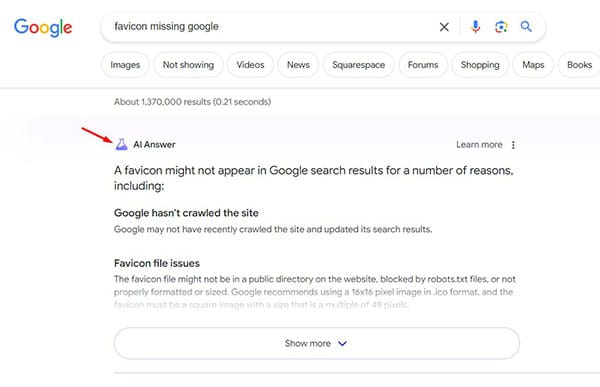 Google SGE AI Overviews Has A New Title - AI Answer Google SGE AI Overviews Has A New Title - AI Answer