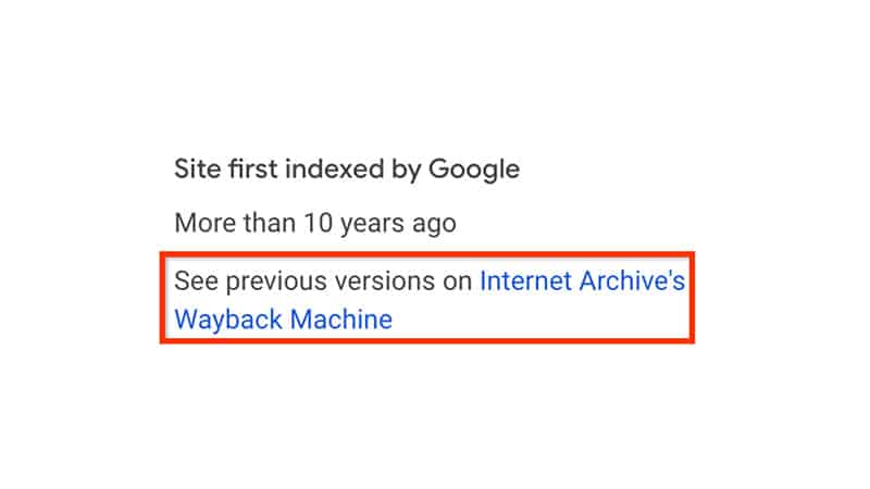 Google Replaced Cache Link With Internet Archive's Wayback Machine